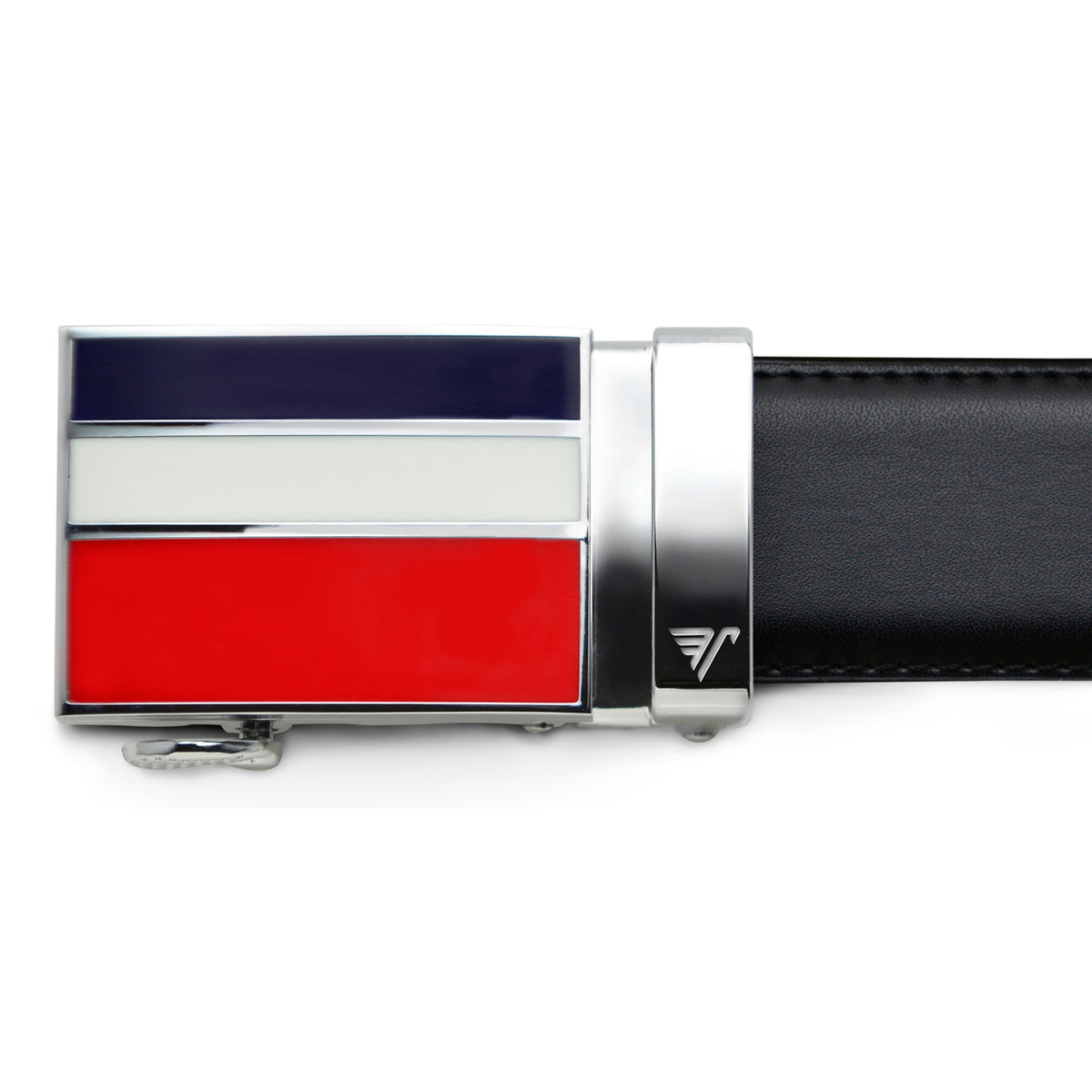 Americano Red, White and Blue | 40mm No Holes Adjustable Ratchet Belt ...